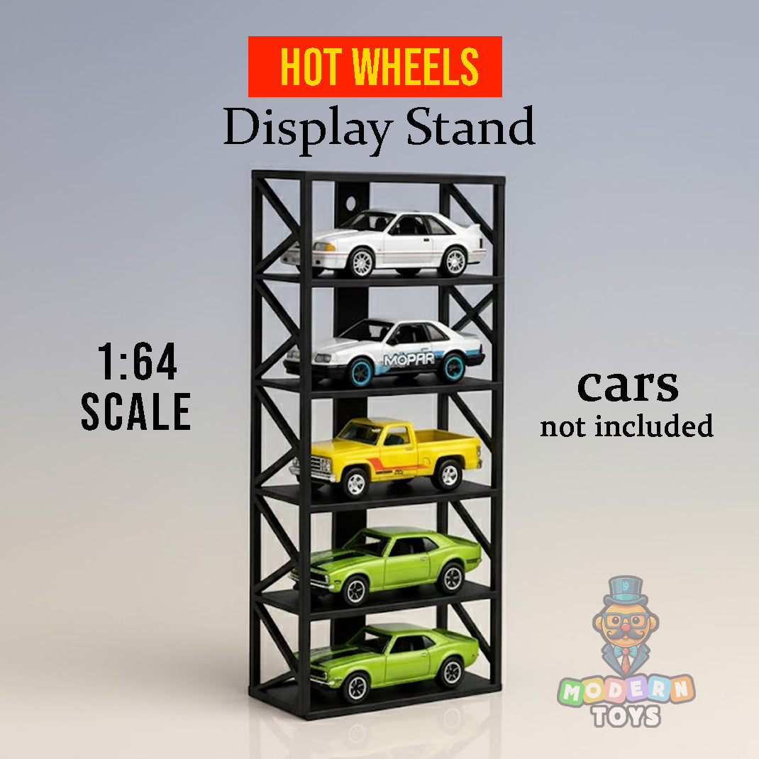 Hot Wheels Display Stand 1:64 Scale with 5 Racks – Modern Toys